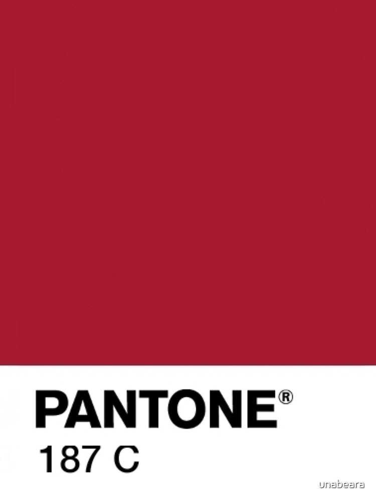 "Pantone 187 C" T-shirt by unabeara | Redbubble
