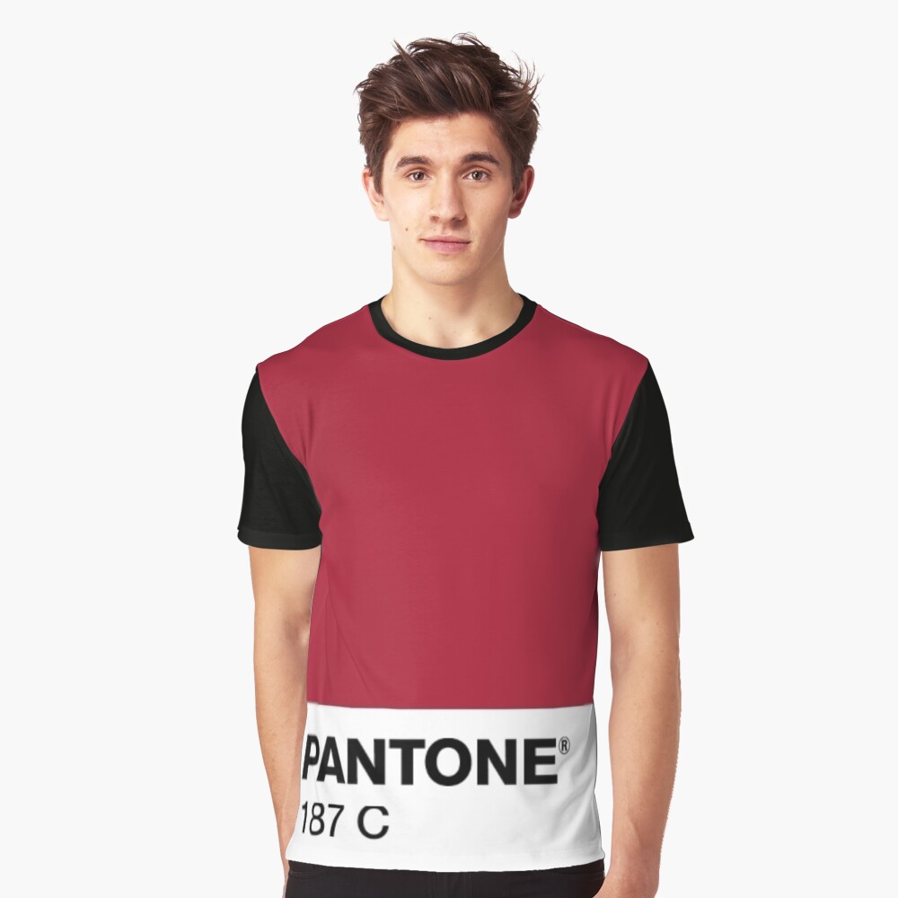 "Pantone 187 C" T-shirt by unabeara | Redbubble
