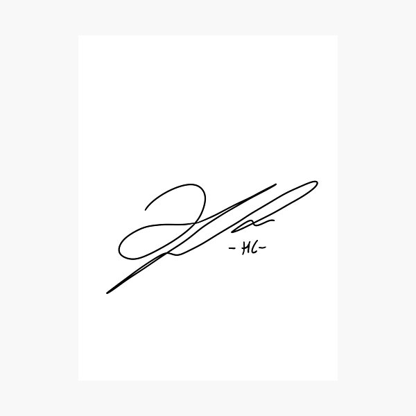 "Lee Haechan Signature - NCT" Photographic Print by MADCITYY | Redbubble