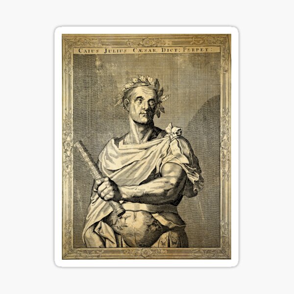 "Vintage Julius Caesar Illustration" Sticker for Sale by PeterHouston ...