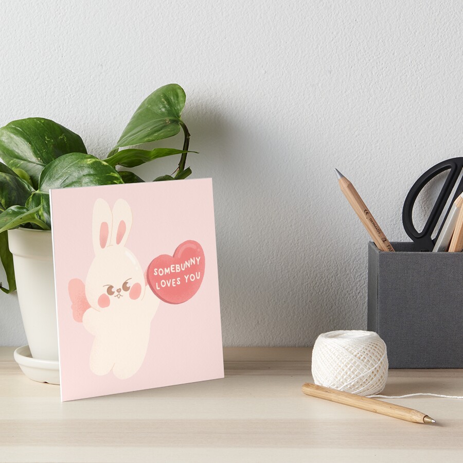 "SKZOO Leebit Hearts" Art Board Print by moonlanding | Redbubble