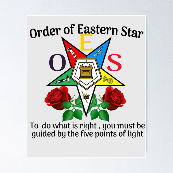 "OES Emblem Order of the Eastern Star" Poster for Sale by ...
