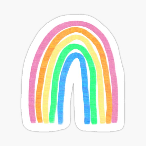 "Colorful Rainbow Design" Sticker by GyngerGarza | Redbubble