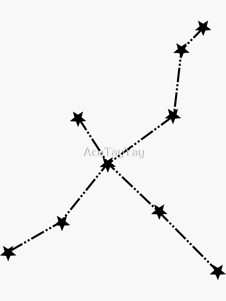 "Cygnus Constellation" Sticker for Sale by AceTayYay | Redbubble