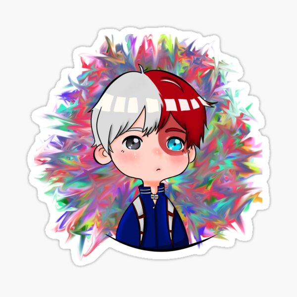 "Shoto Todoroki" Sticker for Sale by Mismatchstore | Redbubble