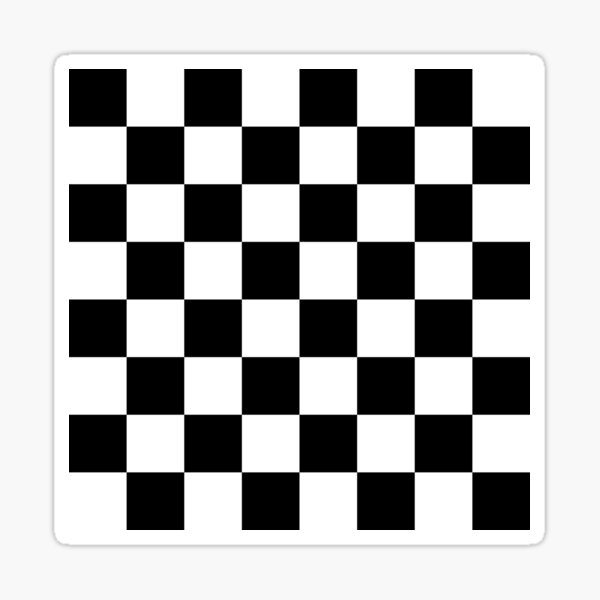"Checkerboard 8x8" Sticker for Sale by WizzlesEmporium | Redbubble