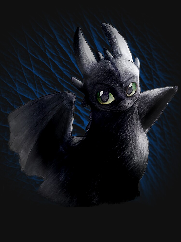 "Toothless-Dark" T-shirt for Sale by Turoksar | Redbubble | how to ...