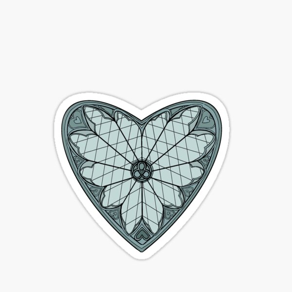 "Window heart" Sticker by Urticadulcis | Redbubble