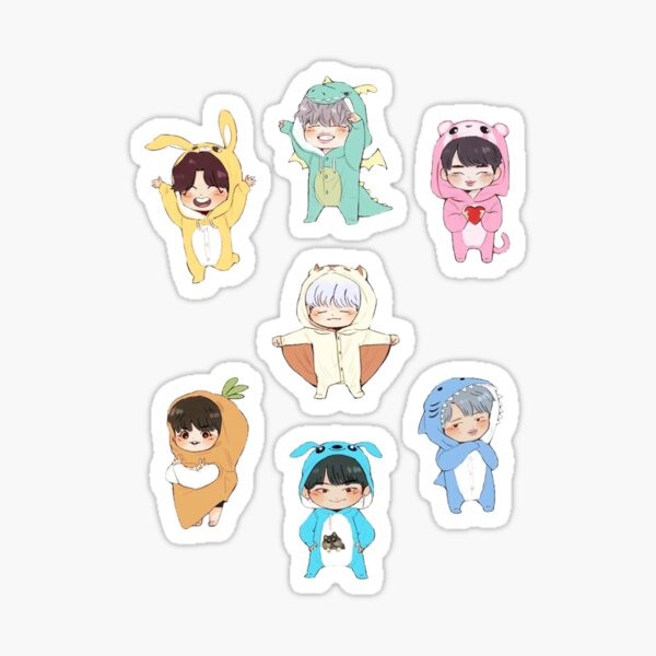 "BTS " Sticker for Sale by Anime-Stop | Redbubble