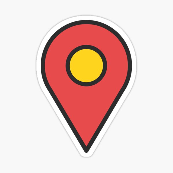 "Location Pin Icon" Sticker for Sale by illusteek | Redbubble