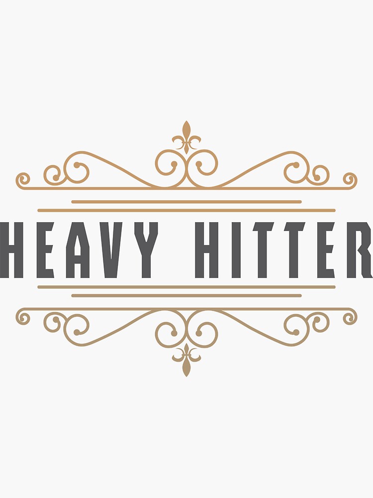 "Heavy Hitter" Sticker for Sale by Aztech1980 | Redbubble