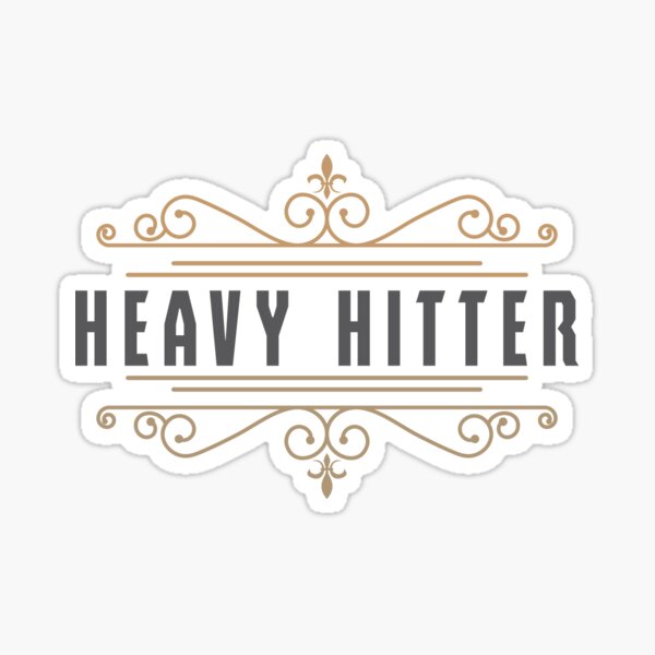 "Heavy Hitter" Sticker for Sale by Aztech1980 | Redbubble