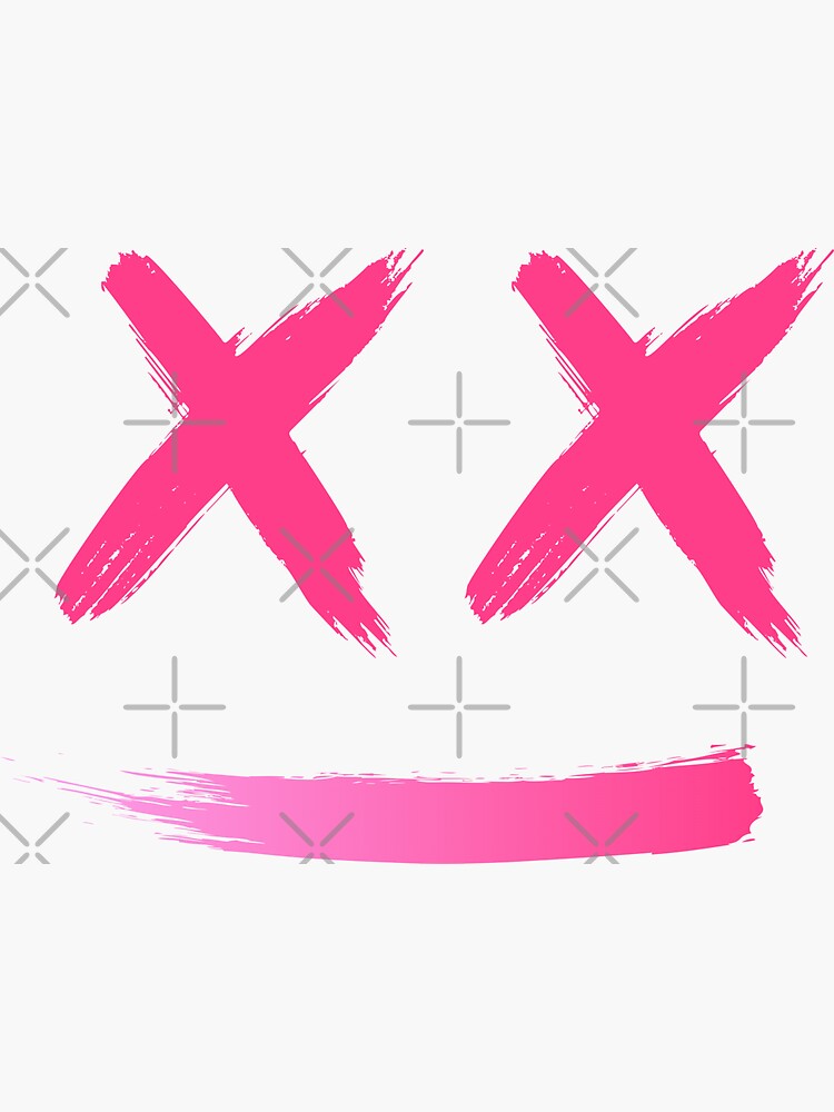 "Pink Smiley Emoji" Sticker by MYNTLYF | Redbubble