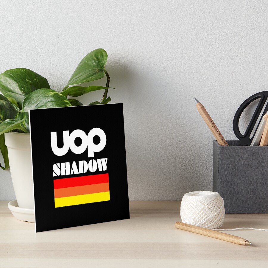 "UOP Shadow retro F1 sponsor block logo " Art Board Print for Sale by ...