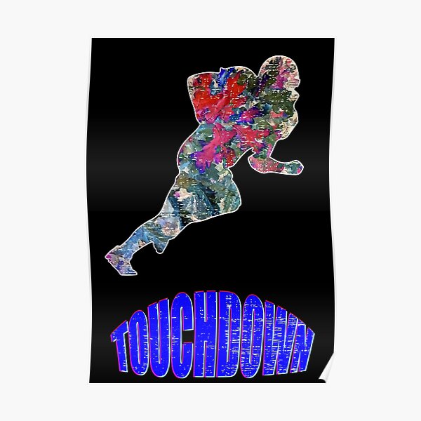 "American Football Touchdown" Poster for Sale by ChibiKolossus | Redbubble