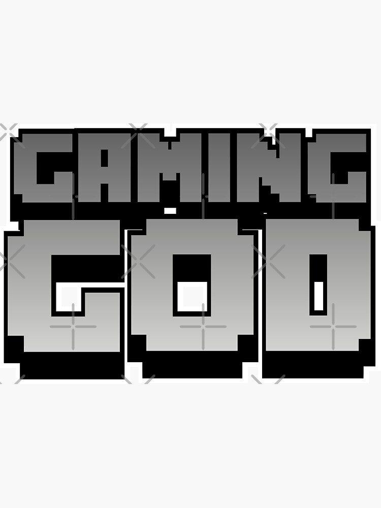 "Gaming God" Sticker for Sale by rampad1 | Redbubble