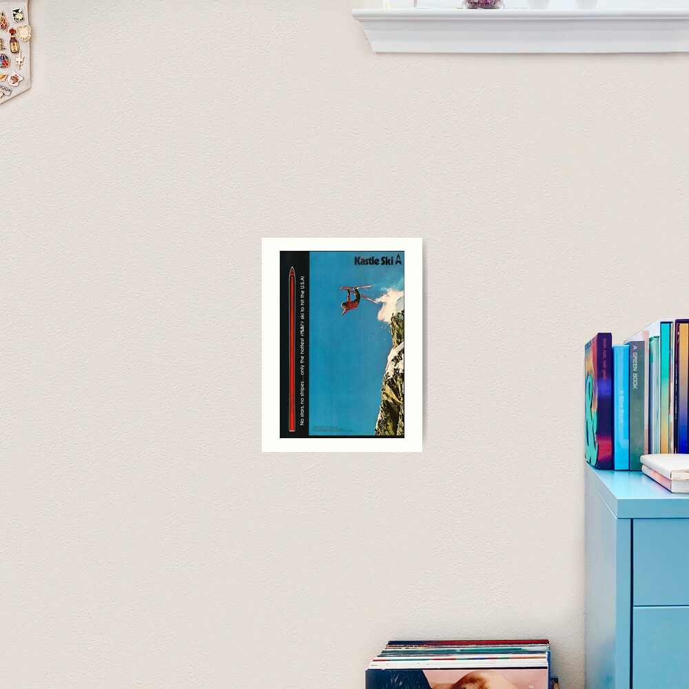 "Kastle ski ad" Poster for Sale by heymate | Redbubble