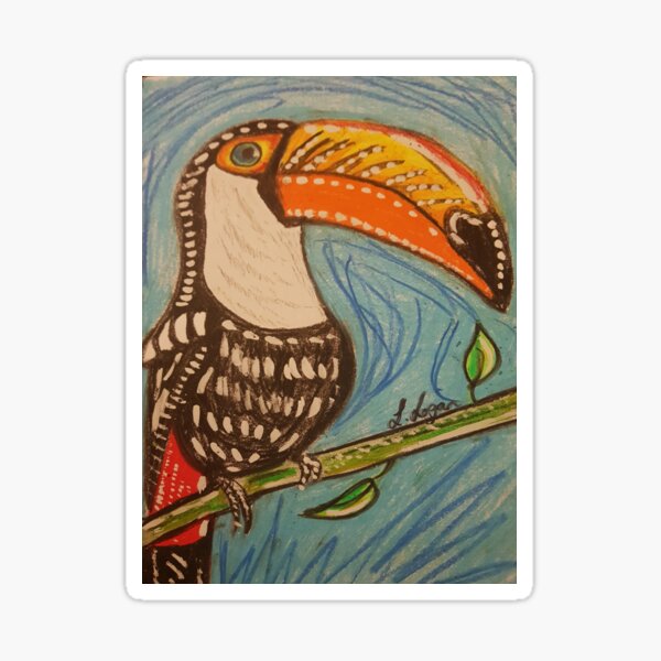 "Sam Sam The Toucan " Sticker for Sale by larnielee | Redbubble