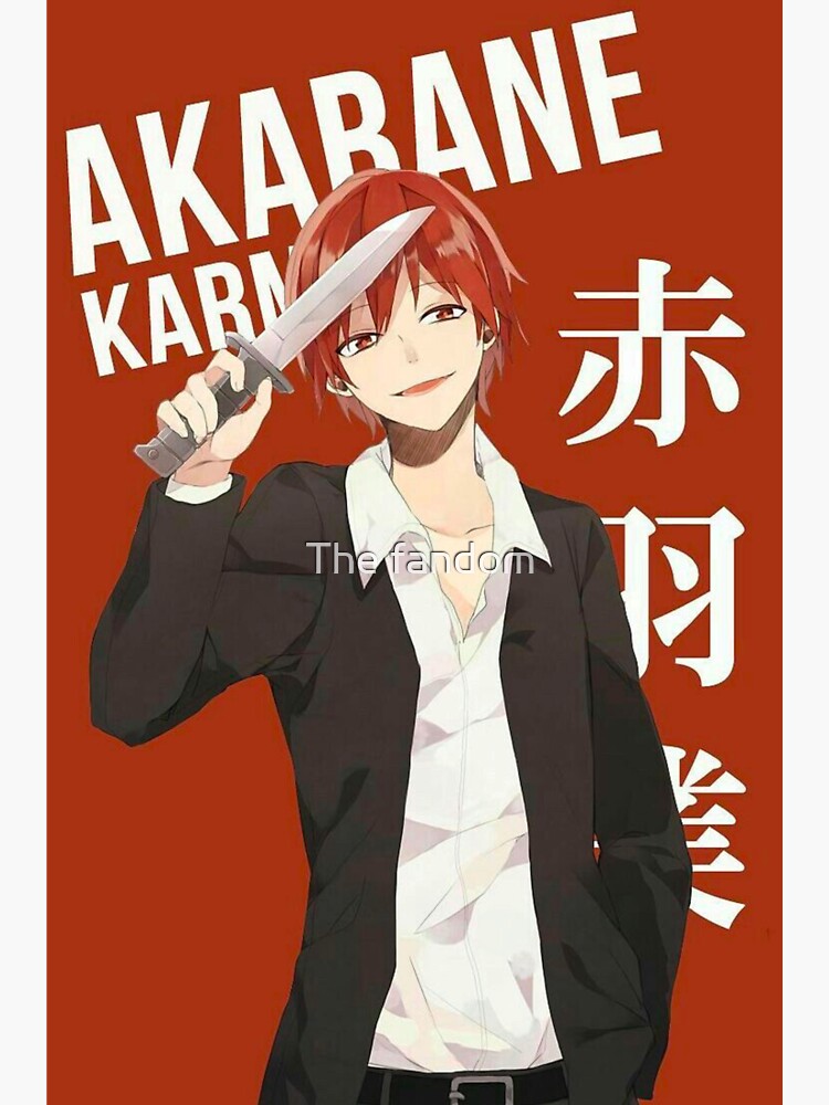 "Anime Assassination classroom, Karma Akabane " Sticker for Sale by ...