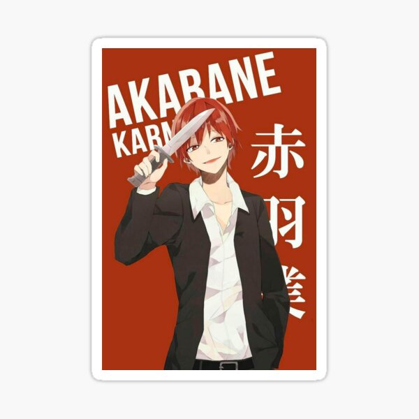 "Anime Assassination classroom, Karma Akabane " Sticker for Sale by ...
