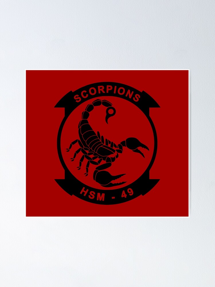 "HSM-49 Scorpions Patch" Poster for Sale by TGStudios | Redbubble