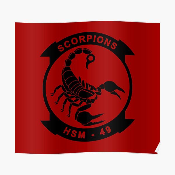 "HSM-49 Scorpions Patch" Poster for Sale by TGStudios | Redbubble