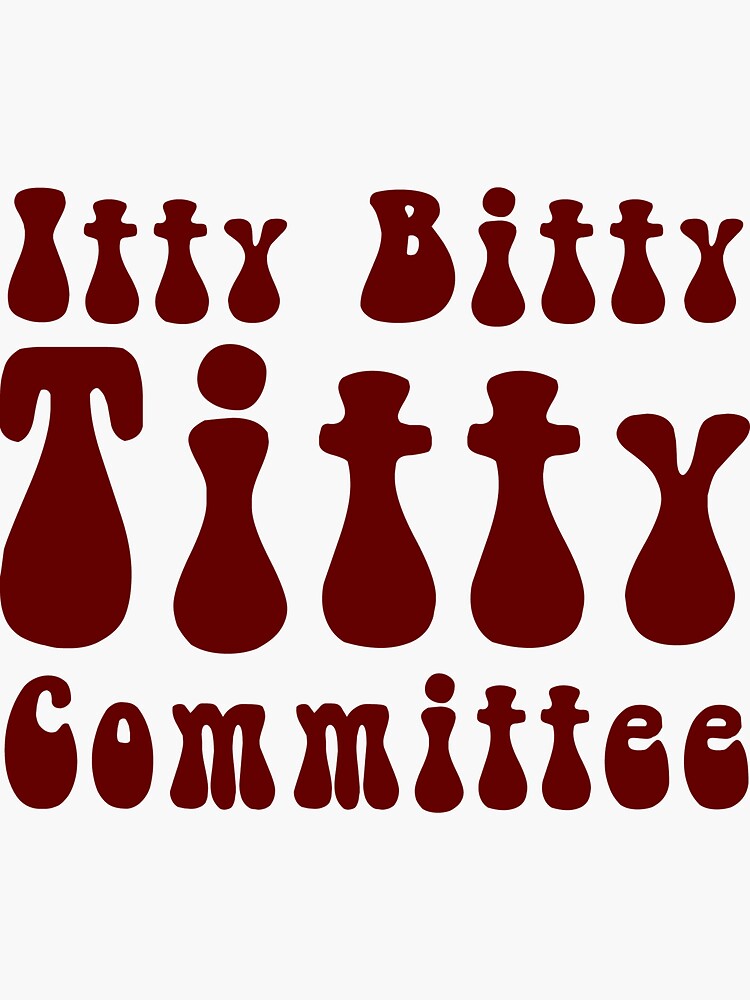 "Bitty Titty Titty Committee Funny Tshirt Small Boobs Gift For Her ...