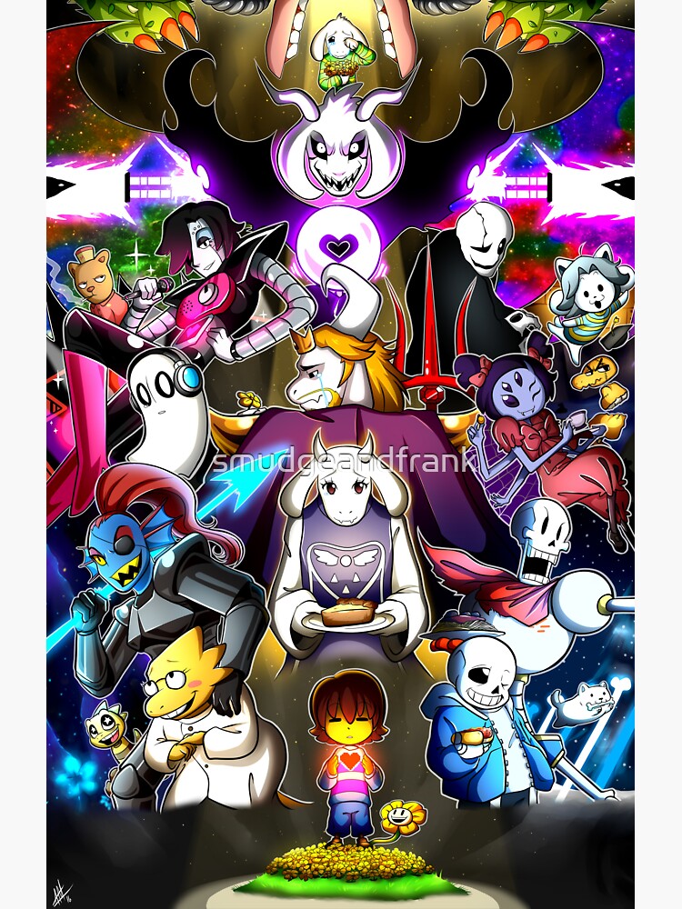 "Undertale" Sticker for Sale by smudgeandfrank | Redbubble