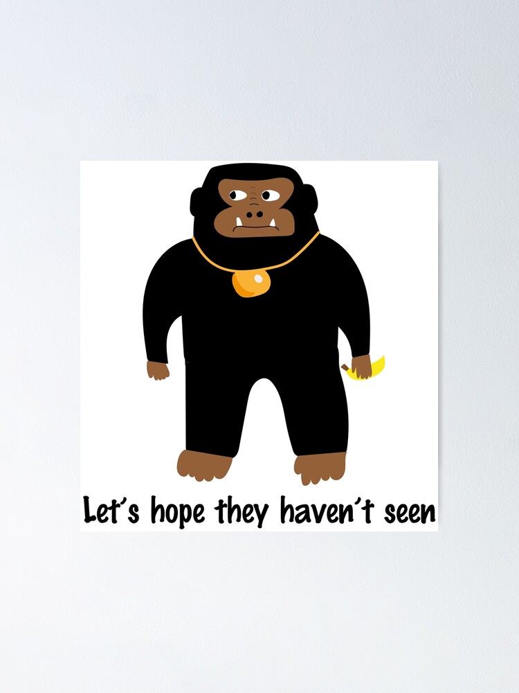 "Thug life gorilla" Poster for Sale by TZA-ART | Redbubble