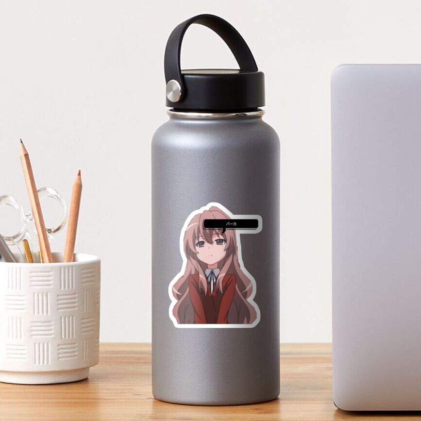"anime girl baka sticker" Sticker for Sale by Dulanzi | Redbubble