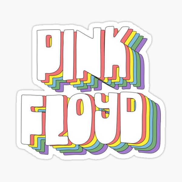 "Pink Floyd Pink Floyd __ Retro Typography" Sticker for Sale by ...