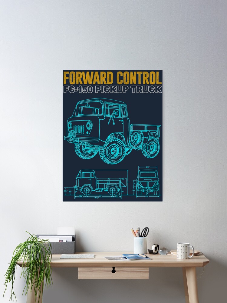 "Jeep Forward Control FC-150 " Poster for Sale by Navin Guyvit | Redbubble