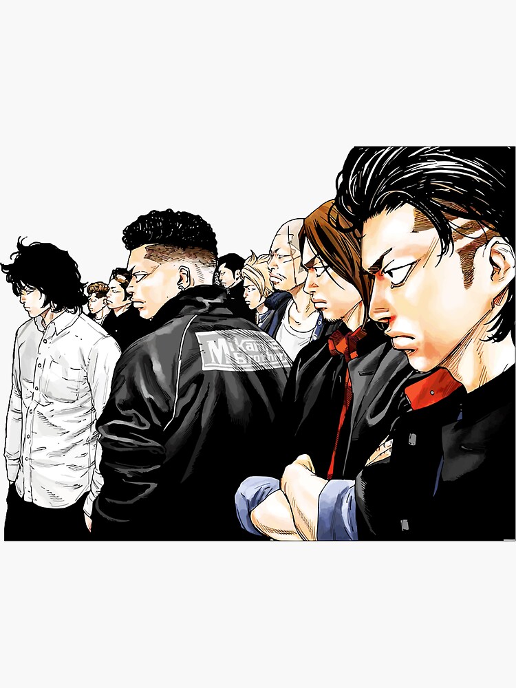 "suzuran groupe fighting" Sticker for Sale by viojikristin | Redbubble