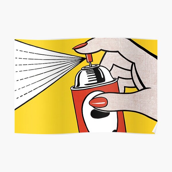 "Spray paint pop art " Poster for Sale by WTFF | Redbubble