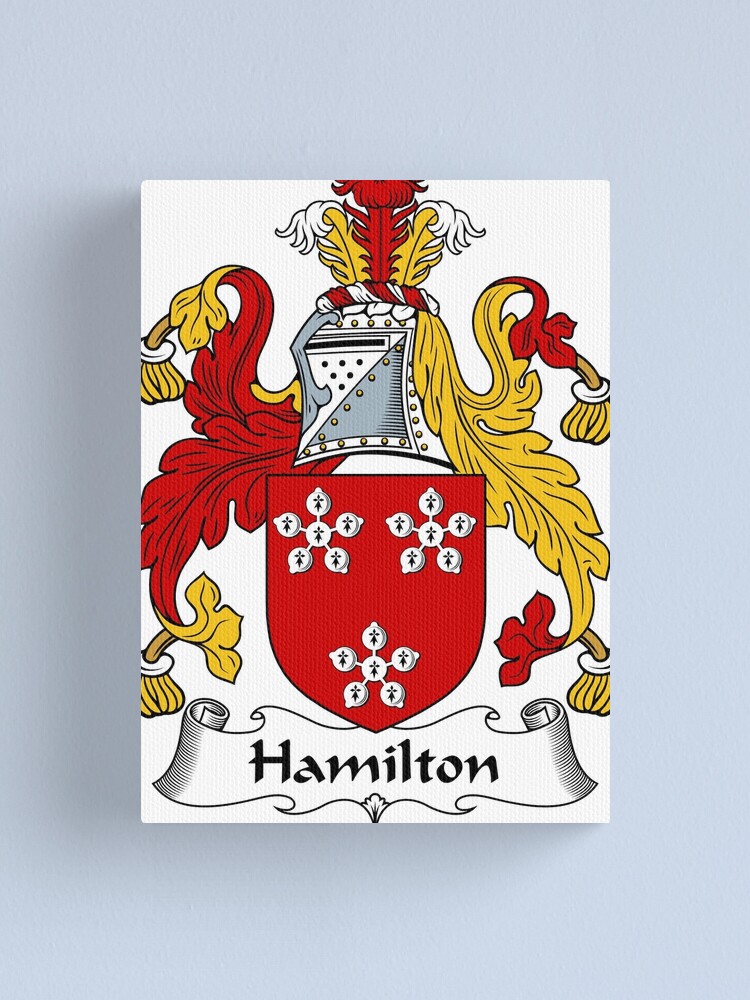 "Hamilton Coat of Arms / Hamilton Family Crest" Canvas Print by ...