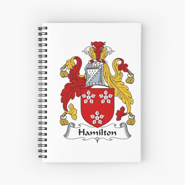 "Hamilton Coat of Arms / Hamilton Family Crest" Spiral Notebook for ...