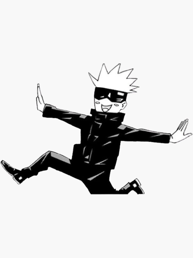 "Gojo Run Jujutsu" Sticker for Sale by WEEBFLIX | Redbubble