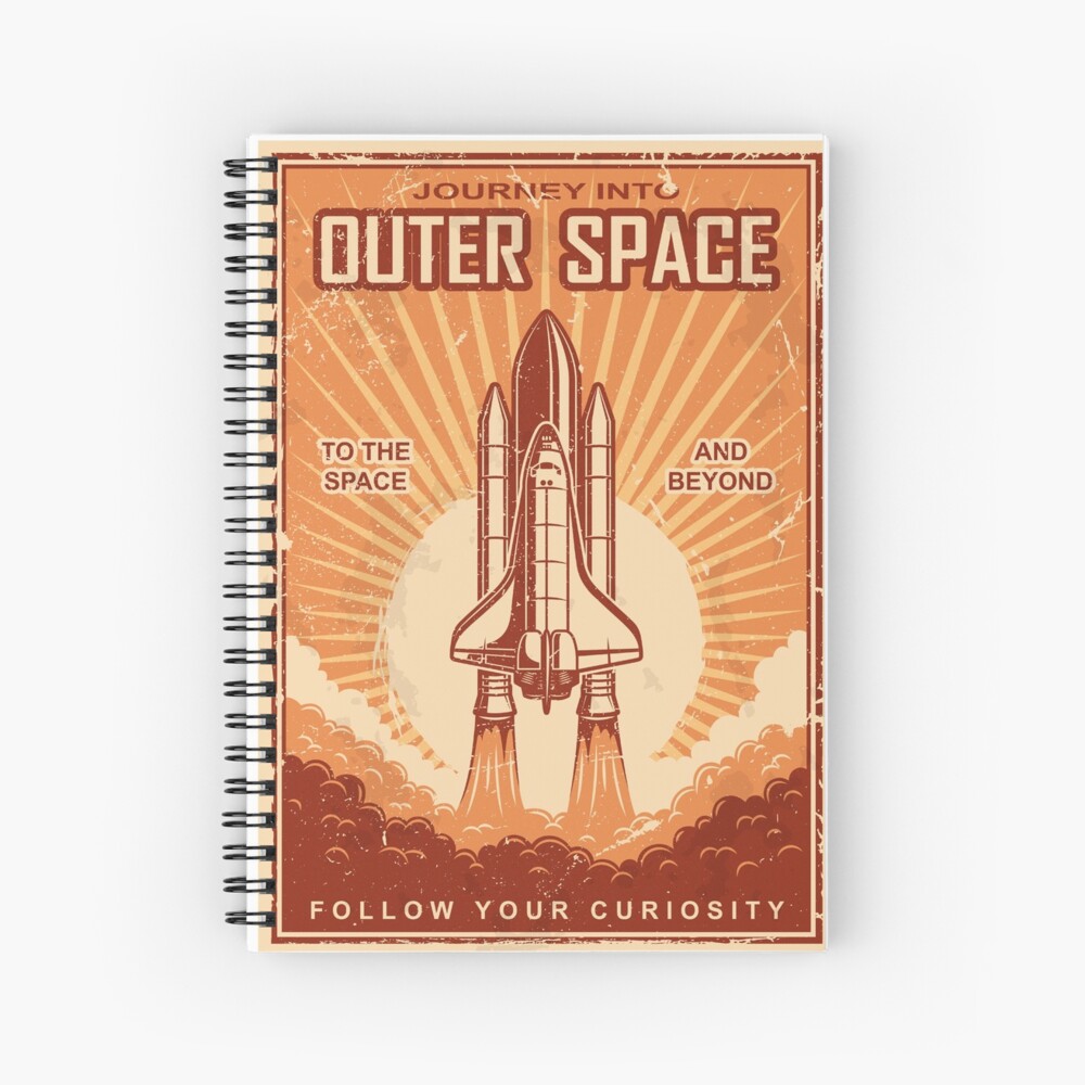 "Rocket Space Ship NASA Space Force Logo" Spiral Notebook for Sale by ...