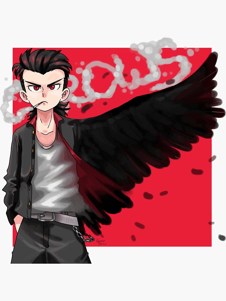 "genji suzuran crows" Sticker for Sale by viojikristin | Redbubble