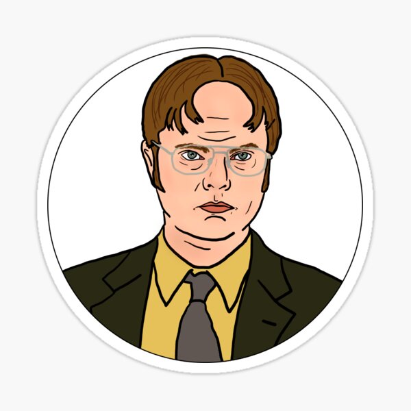 "Dwight Schrute " Sticker for Sale by EmptyWearStuff | Redbubble