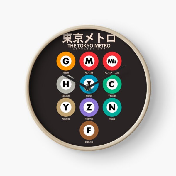 "Tokyo subway alphabet map, City metro poster, japan underground print ...