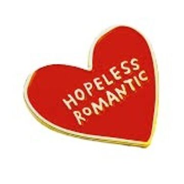 "Red Hopeless Romantic Heart" Sticker for Sale by hearted | Redbubble
