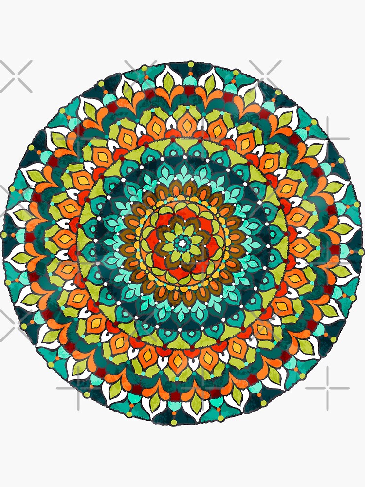 "Aureole Mosaic" Sticker by zenstein | Redbubble