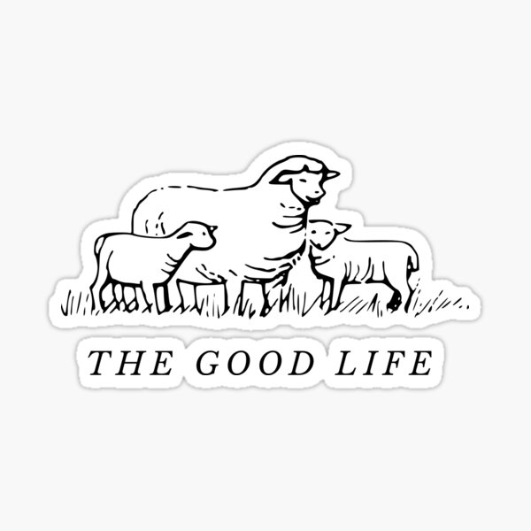 "The Good Life Sheep (Farm Life)" Sticker for Sale by Spartanalex ...