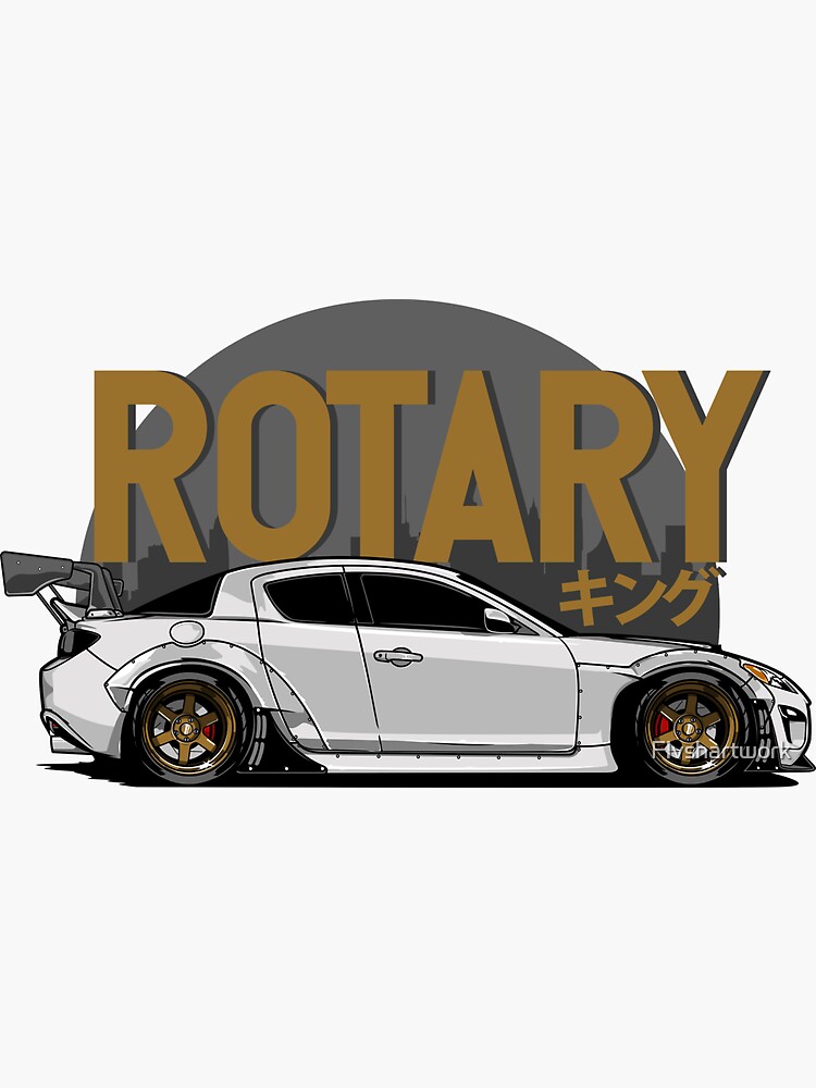 "Rotary Power" Sticker for Sale by Flvshartwork | Redbubble