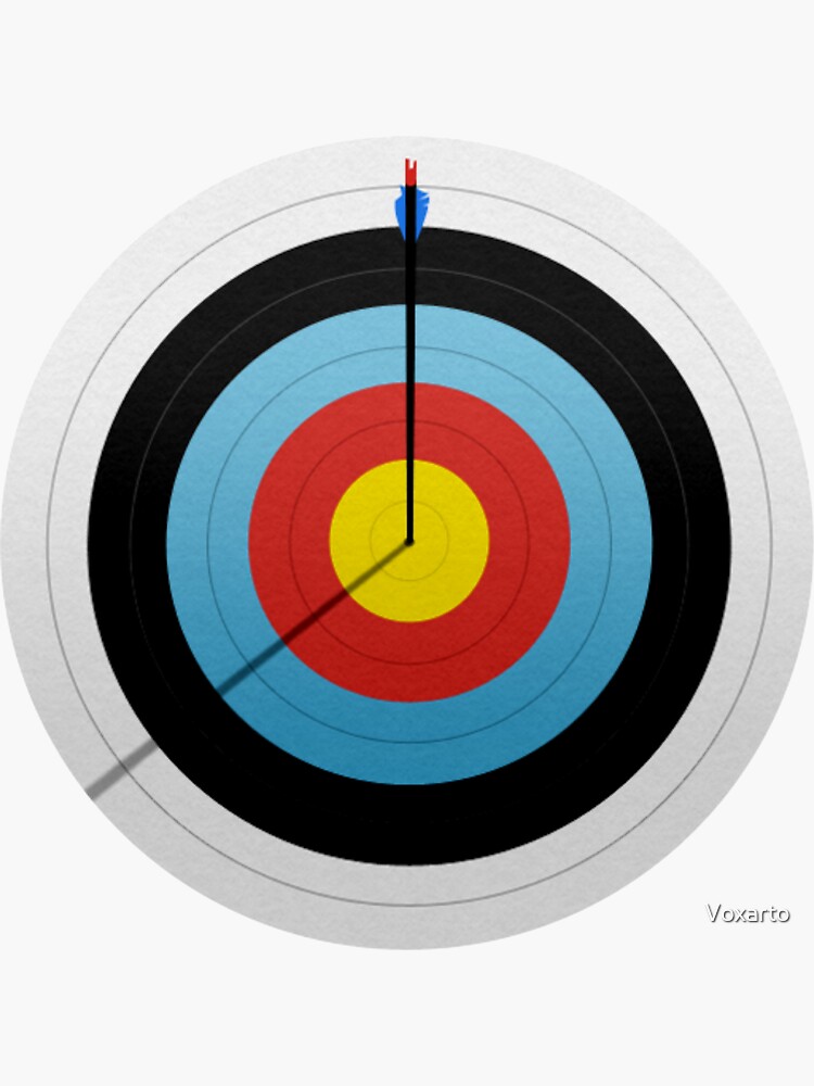 "Archery Target " Sticker by Voxarto | Redbubble