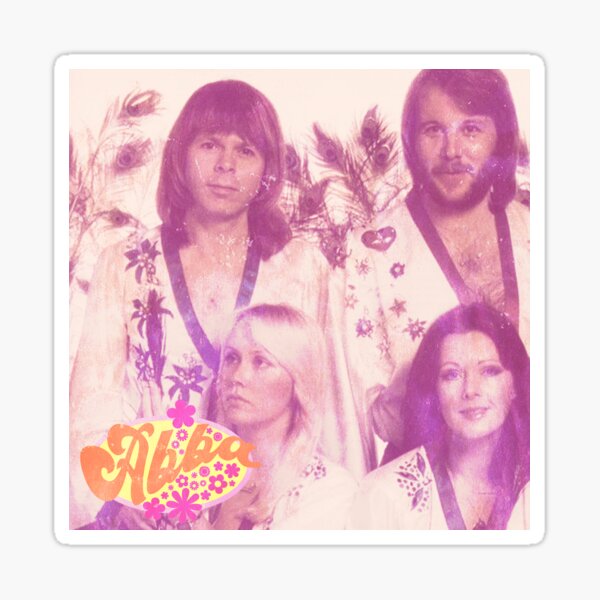 "Abb a" Sticker for Sale by pickles-alexa | Redbubble