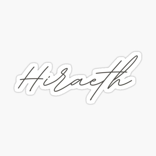 "Hiraeth Aesthetic Calligraphy" Sticker by KAONAT | Redbubble