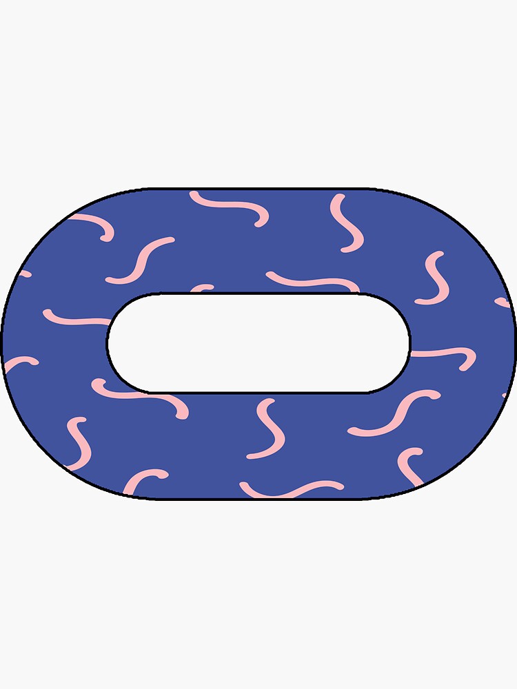 "Blue and Pink Memphis Style Oculus VR Logo" Sticker for Sale by ...