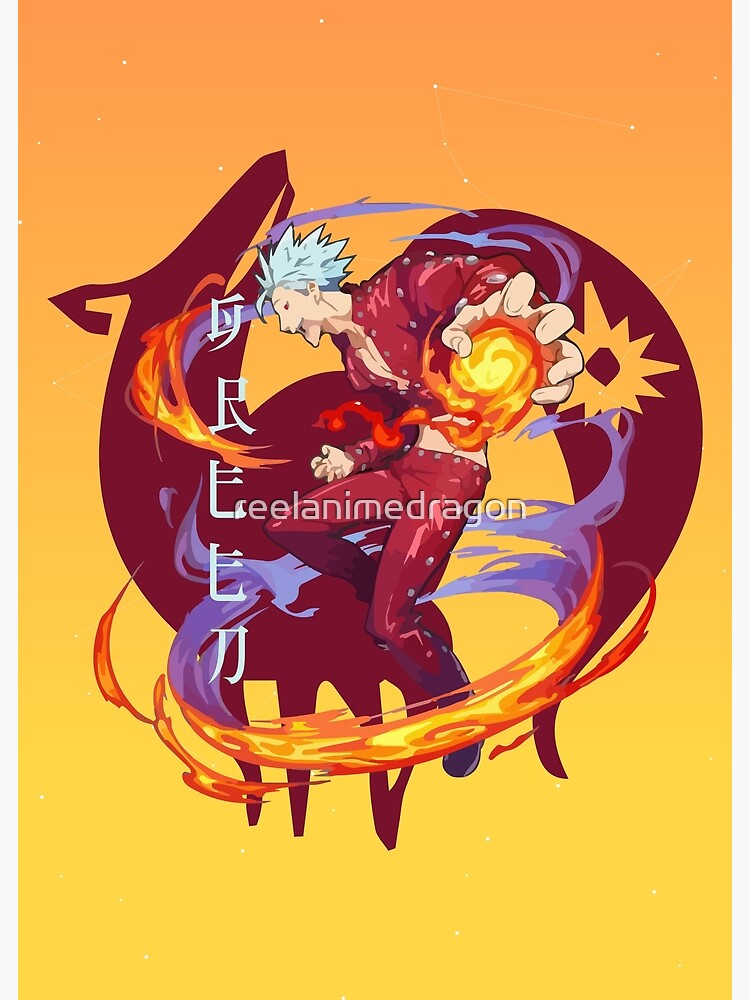 "Ban Sin Of Greed - Nanatsu No Taizai" Art Print for Sale by ...